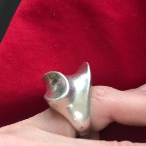 Zina | Jewelry | Huge Zina Biomorphic Sterling Silver Ring Size 6 ...
